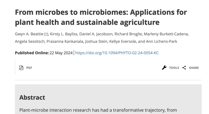 From microbes to microbiomes: Applications for plant health and sustainable agriculture ...